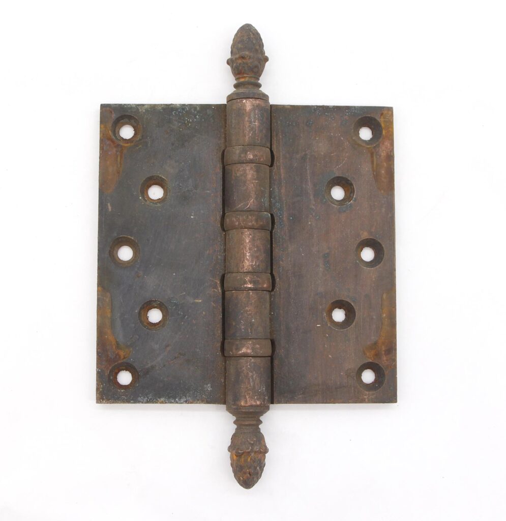 Antique 5 x 5 Cast Iron Ball Bearing Door Hinge | Olde Good Things