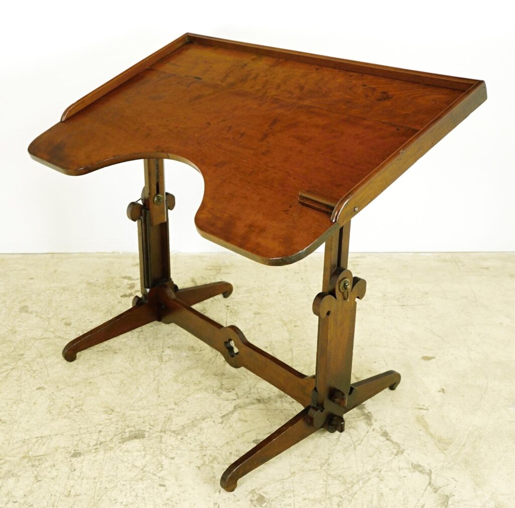 Antique Gothic Adjustable Wood Drafting Table | Olde Good Things