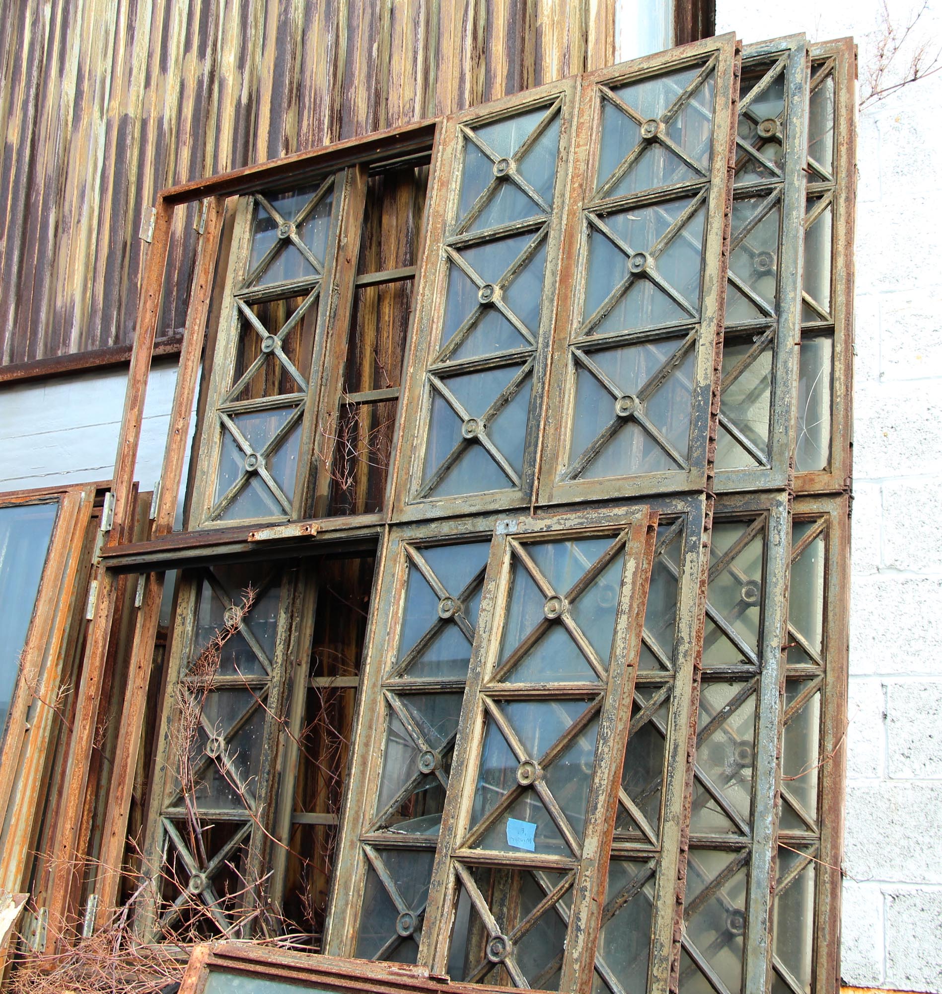 1895 Cast Iron Beaux Arts Bank Windows with Transom Lights | Olde Good ...