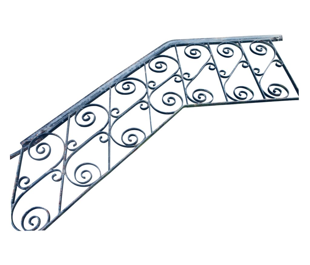 Antique 1800s Wrought Iron Stair Railing | Olde Good Things