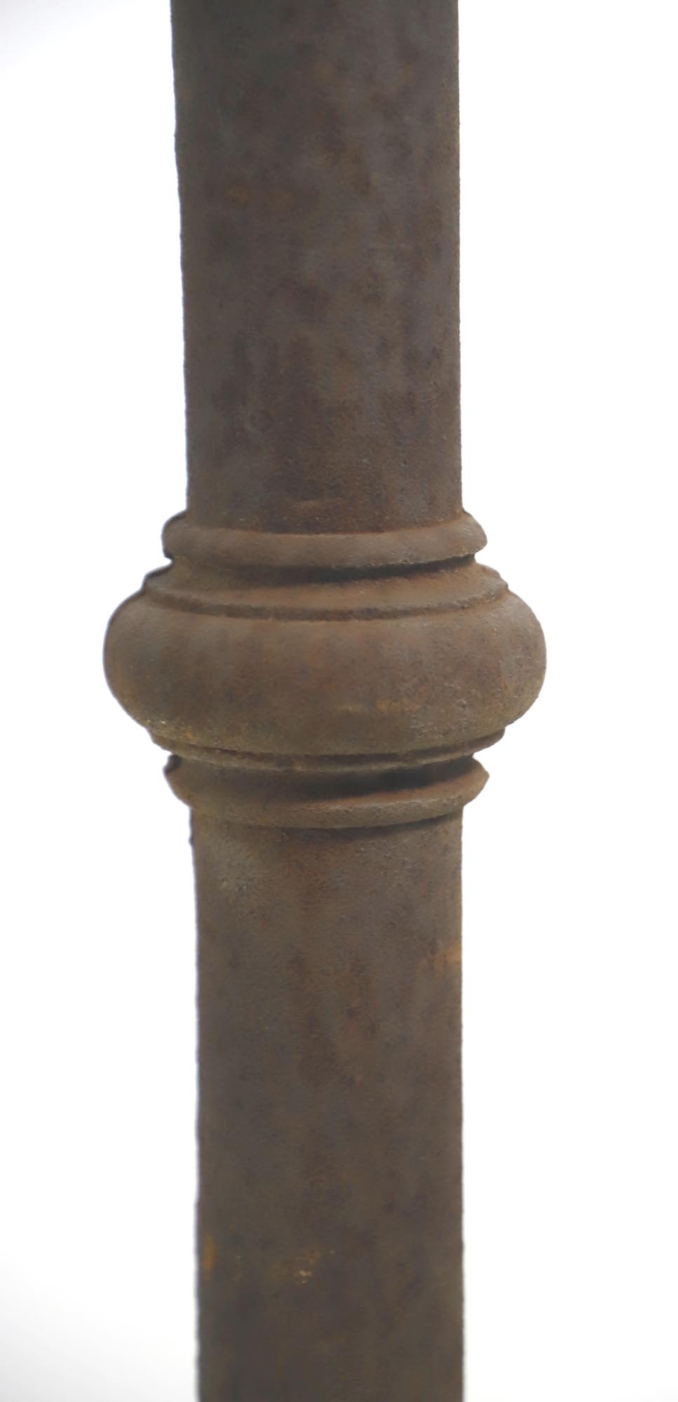 Antique 39 in. Ball Tip Cast Iron Newel Post | Olde Good Things