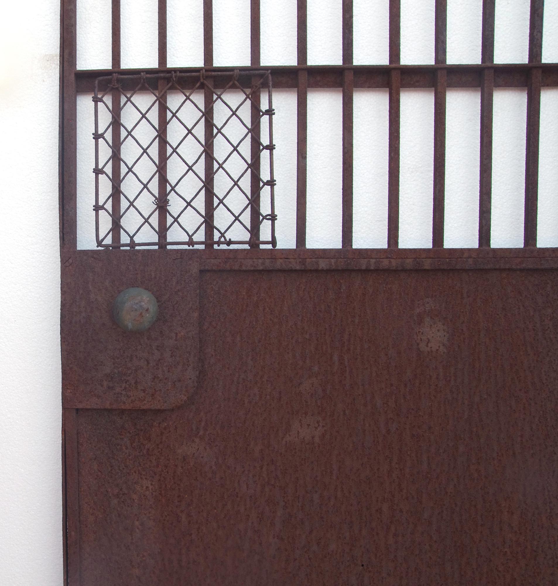 Antique Iron Otis Elevator Cage Gate 83.25 x 27.625 | Olde Good Things
