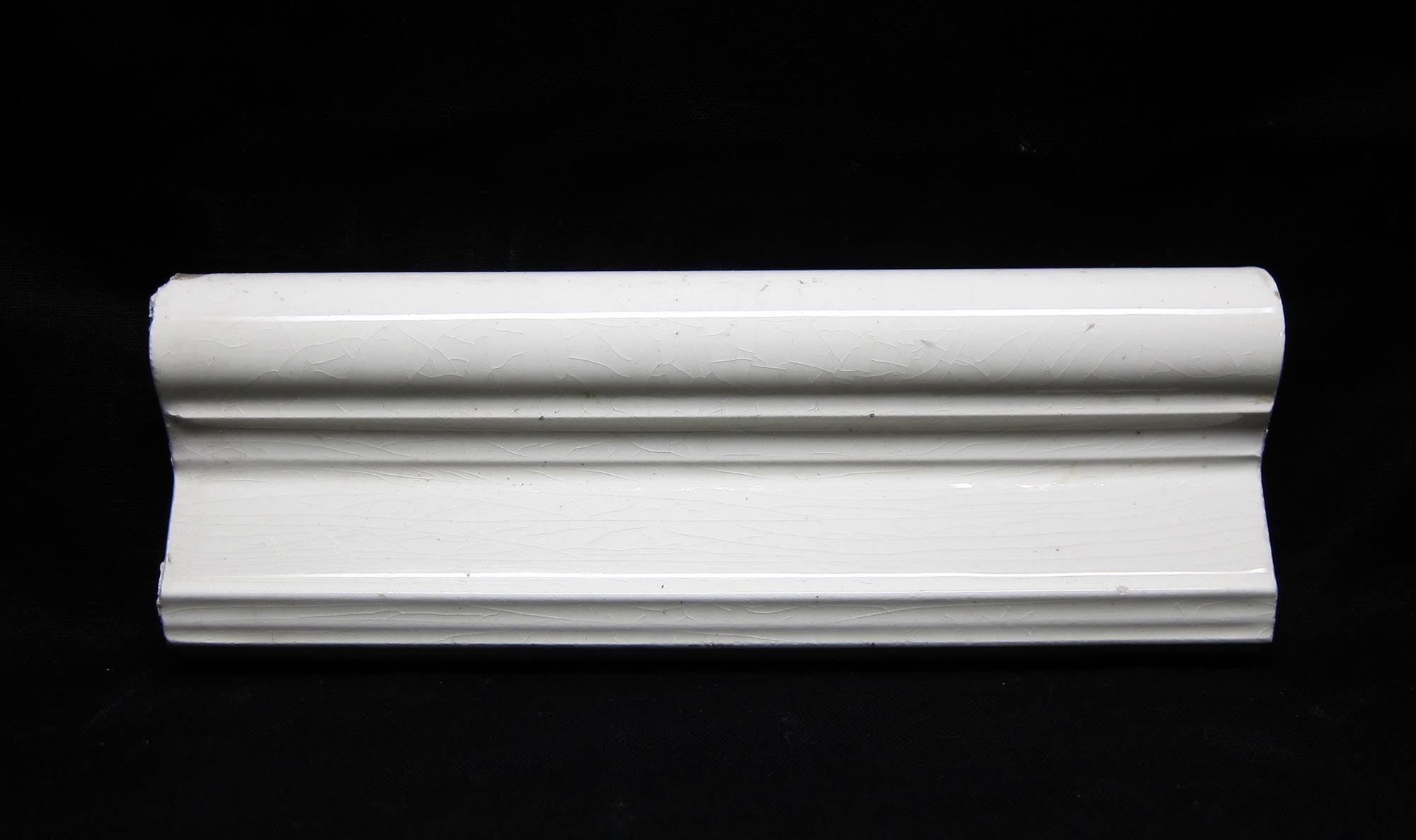 Antique Set of Eight White Cap Tiles | Olde Good Things