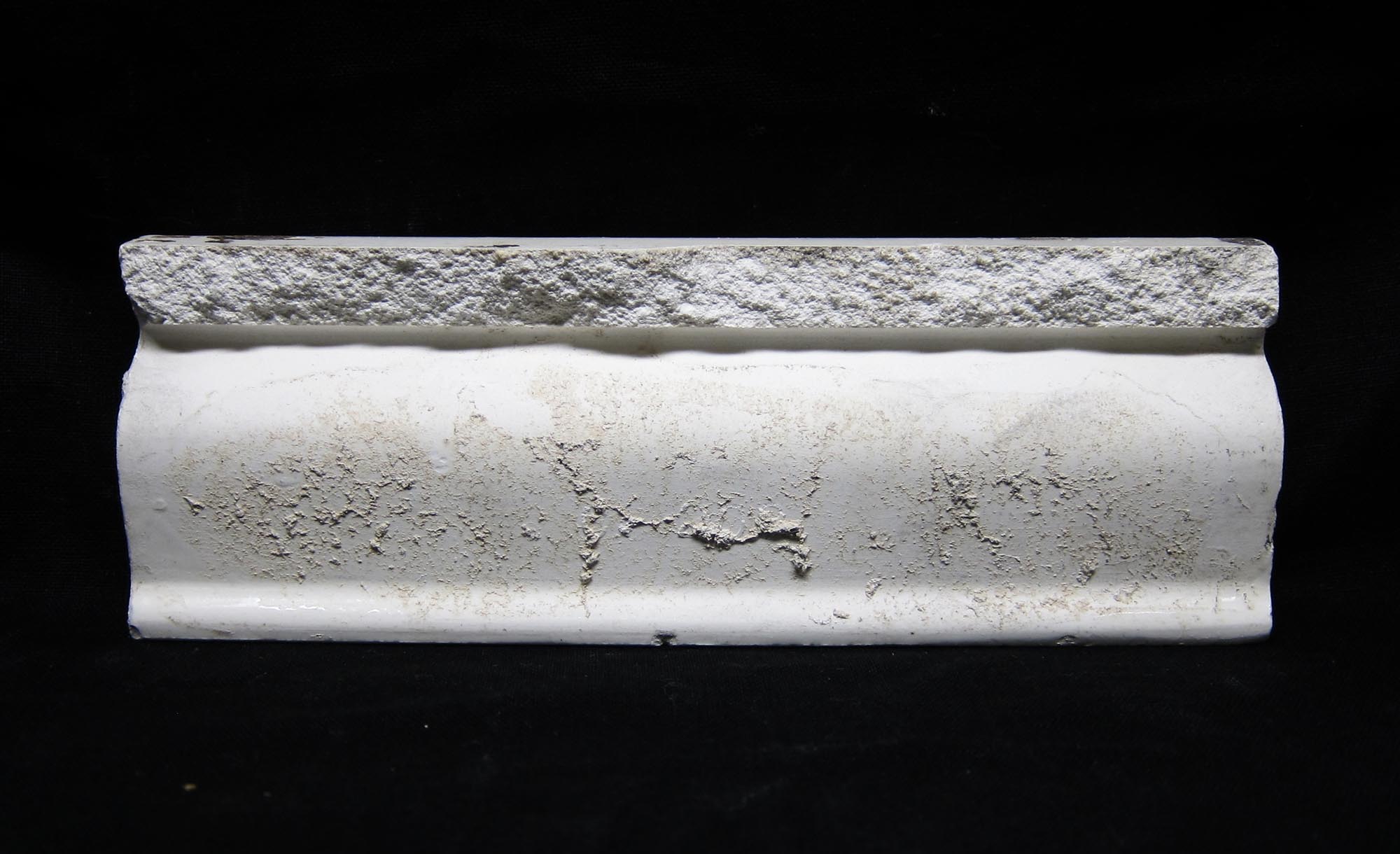 Antique Set of Eight White Cap Tiles | Olde Good Things