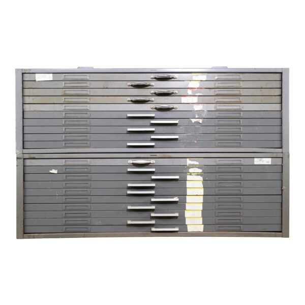 Reclaimed 20 Drawer Steel Flat Map Stack Cabinet | Olde Good Things