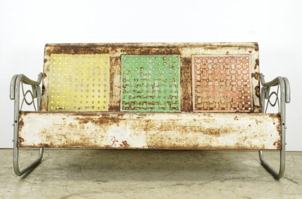 Old metal porch glider store