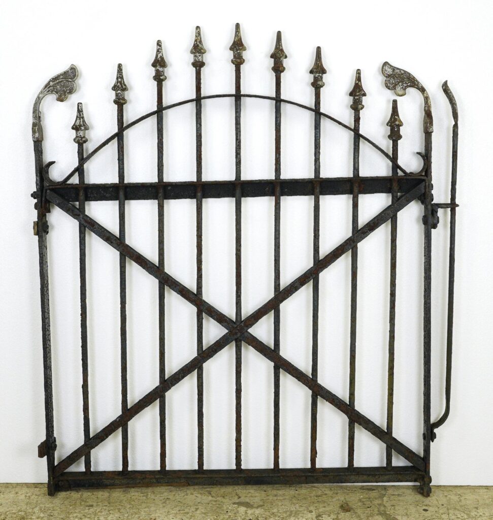 Set of Antique Wrought & Cast Iron Fencing & Gate | Olde Good Things