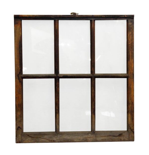 Six Paned Wood Frame Window | Olde Good Things
