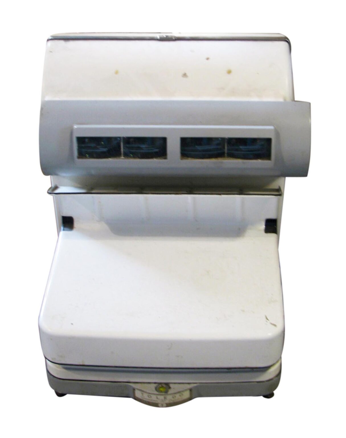 White Enamel Meat Packing Toledo Scale | Olde Good Things