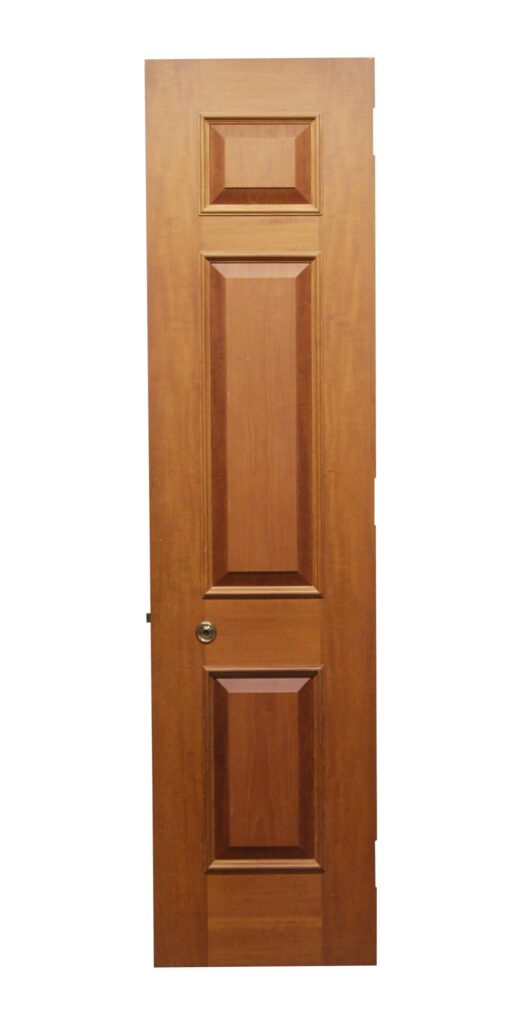 Narrow 3 Raised Panel Wooden Door | Olde Good Things