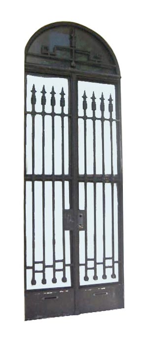 Iron Arched Double Front Door 127 x 44 | Olde Good Things