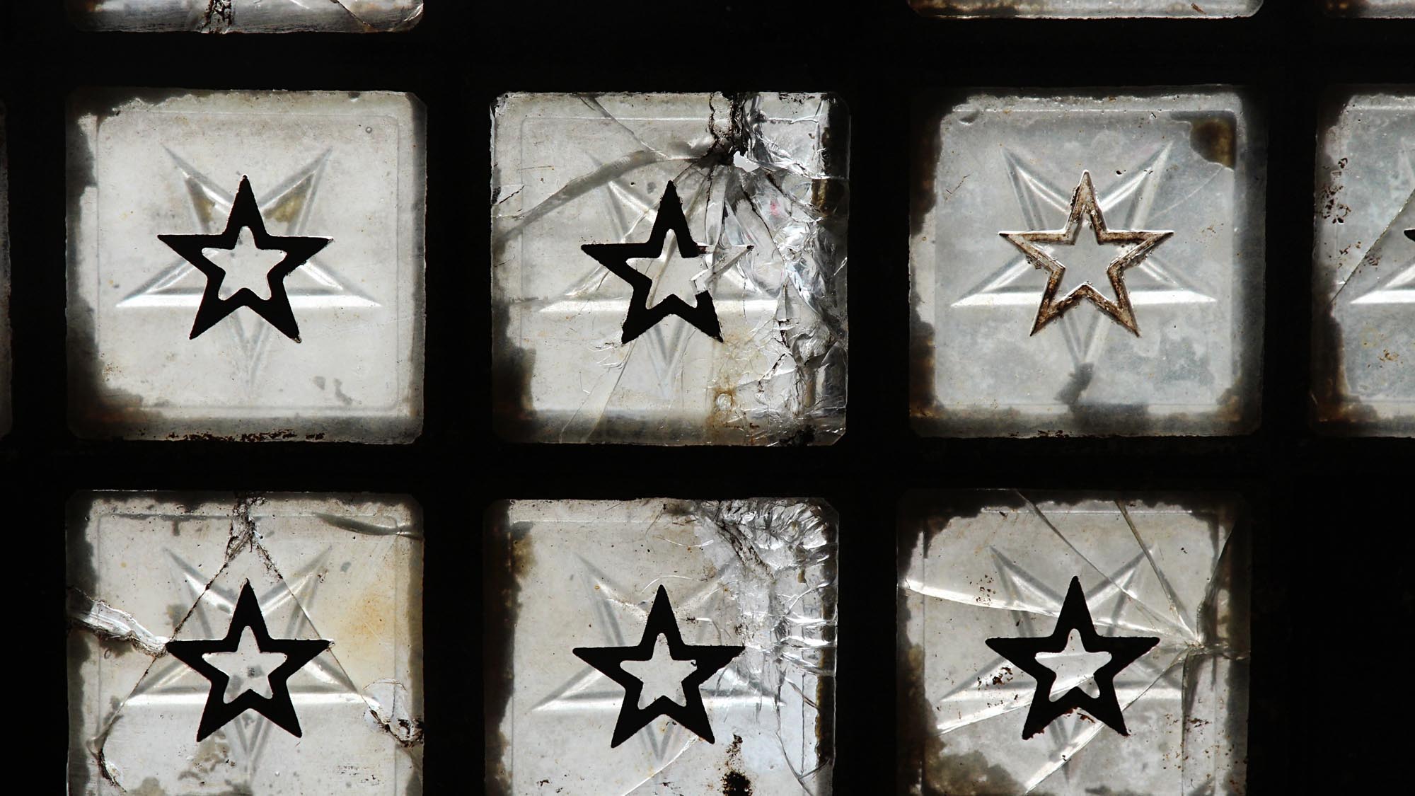 Reclaimed Star Block Design Window | Olde Good Things