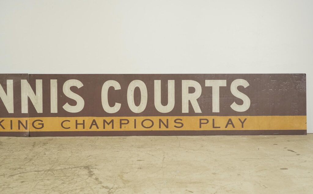 Reclaimed Table Tennis Courts Marty Supreme Movie Prop Signs | Olde ...