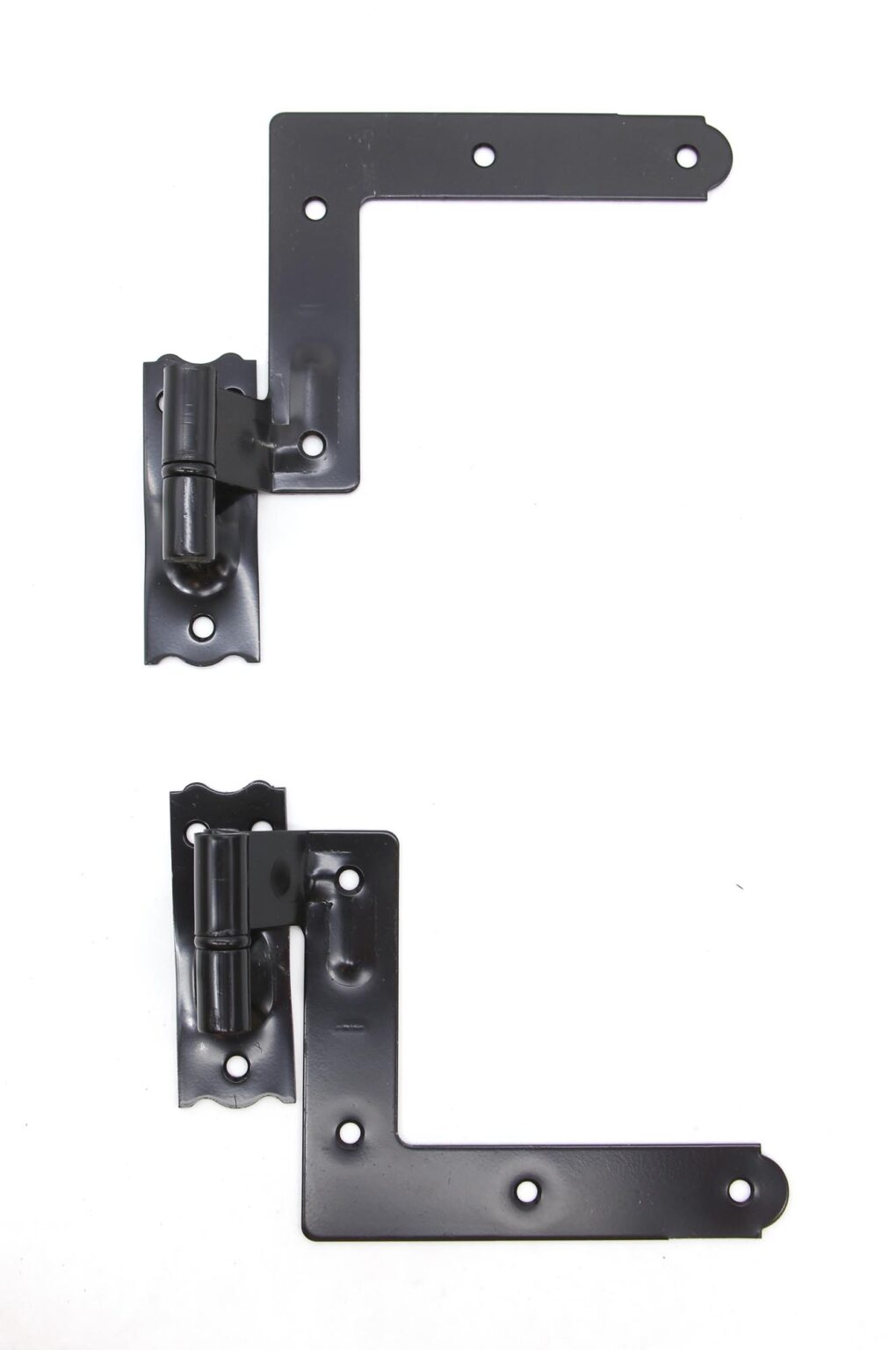 Pair of Olde New Stock Black Steel Blind Shutter Hinges | Olde Good Things